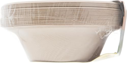 World Centric Compostable 11-1/2-Ounce Bagasse Bowl, 20-Piece