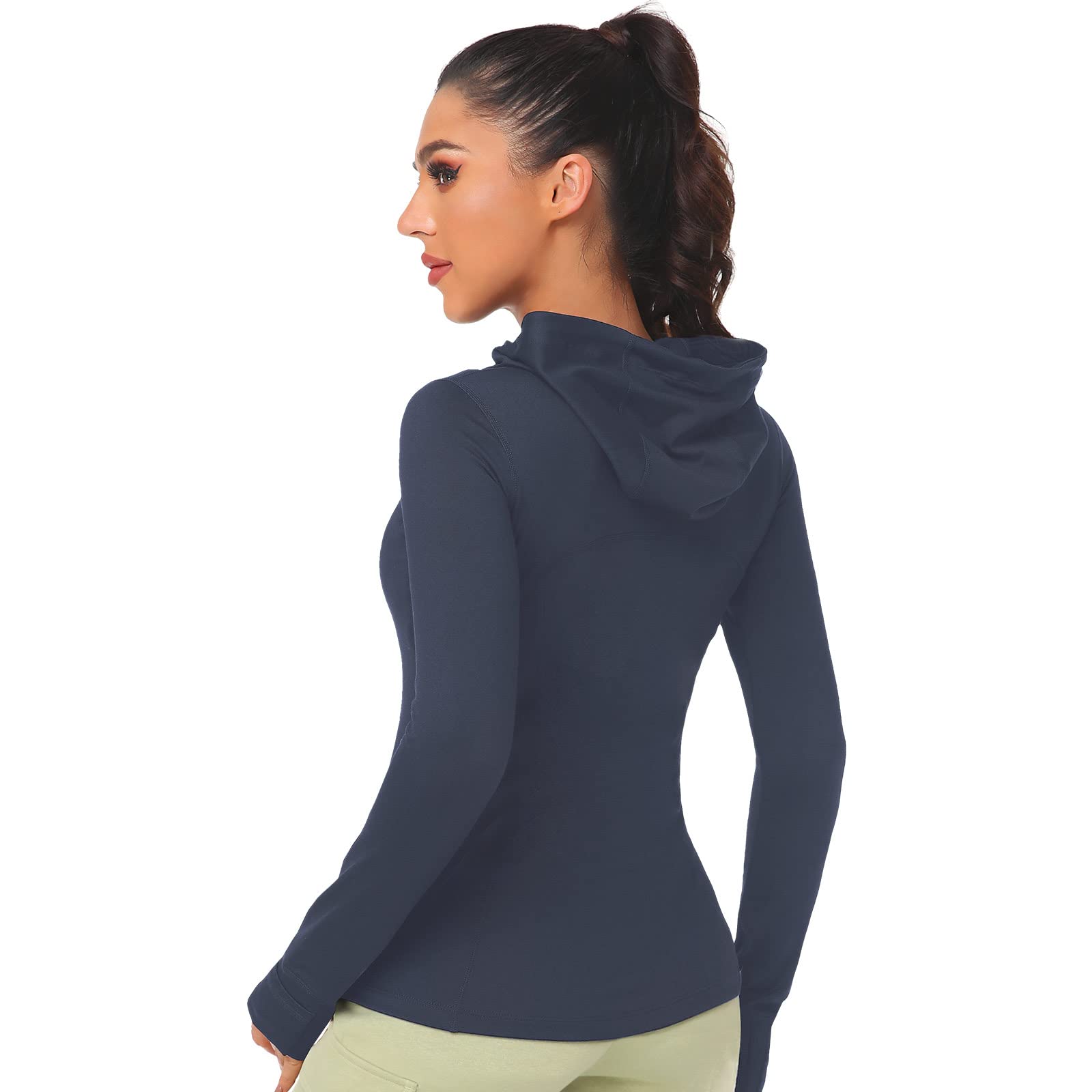 VUTRU Women's Full Zip Up Workout Hoodie Athletic Running Track Jacket