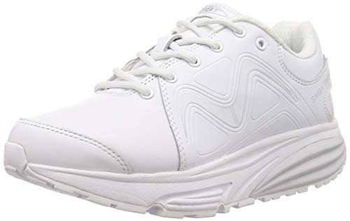 Women's Simba Trainer White/Silver Fitness Walking Sneakers 700861-409F Size 8