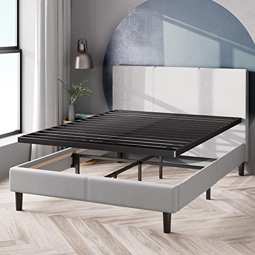 ZINUS Quick Lock Bunkie Board / Box Spring & Bed Slat Replacement / Metal Frame with Steel Slats / Easy Assembly, King, Bunkie Board only