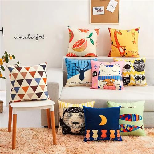 Waxonle AI-Crafted Guitar Moon Throw Pillow Covers 80x80cm Set of 4 for Living Room Bed and Couch Soft Decorative Cushion Cases for Modern Room and Holiday Celebrations - Bedding Home Decor Clearance