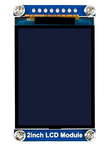 waveshare General 2inch IPS LCD Display Module 240×320 Resolution 2.0inch Monitor Embedded Controller RGB, 262K Color Display Color LED Backlight ST7789 Driver SPI Interface