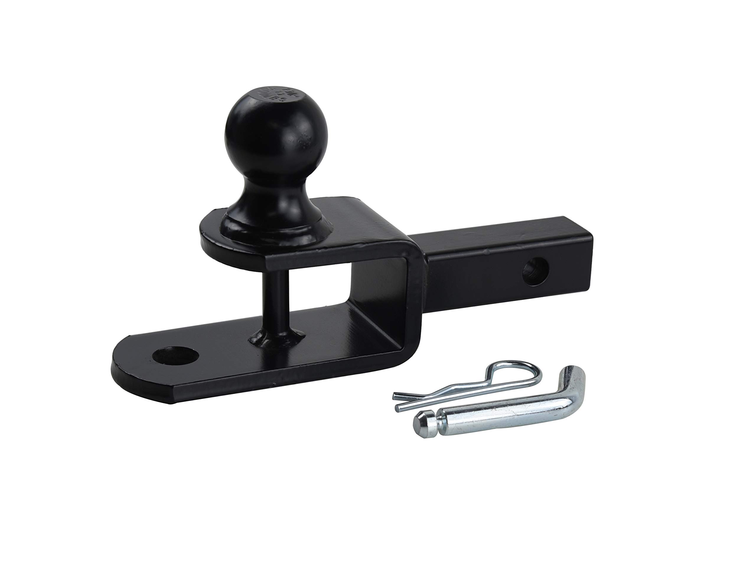 TOPTOW 3 in 1 ATV/UTV Towing Hitch Receiver 64032 Ball Mount Adapter with 1 7/8 inch Ball, Fit for 1-1/4 inch Receiver
