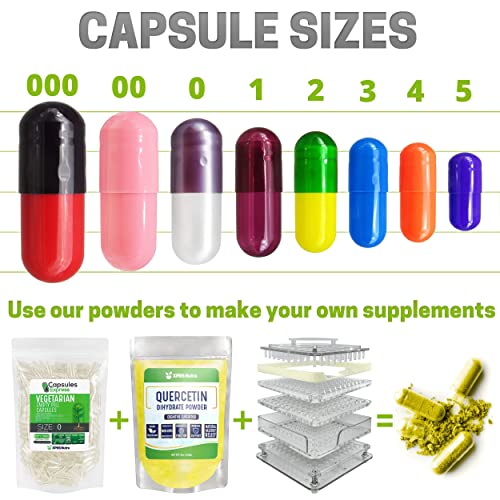 XPRS Nutra Size 5 Empty Capsules - 100 Count Very Small Empty Gelatin Capsules - Empty Pill Capsules - DIY Capsule Filling - Fillable Pill Capsules Empty Gel Caps (Multi Color)