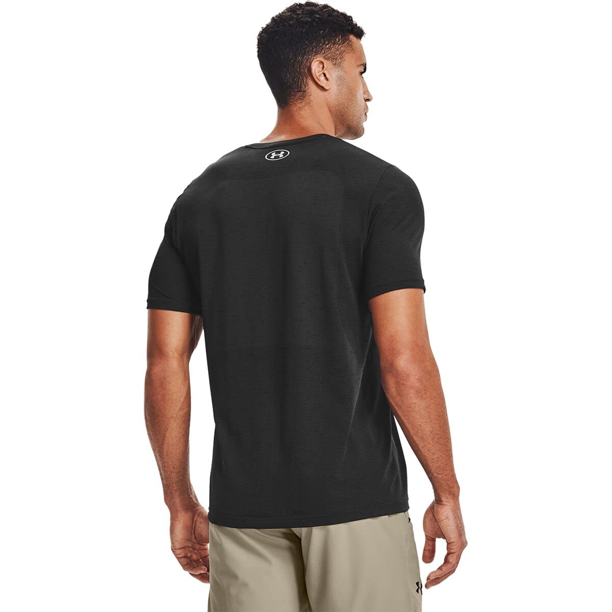 Under Armour Men's Seamless Short-Sleeve T-Shirt , Black (001)/Mod Gray , 3X-Large