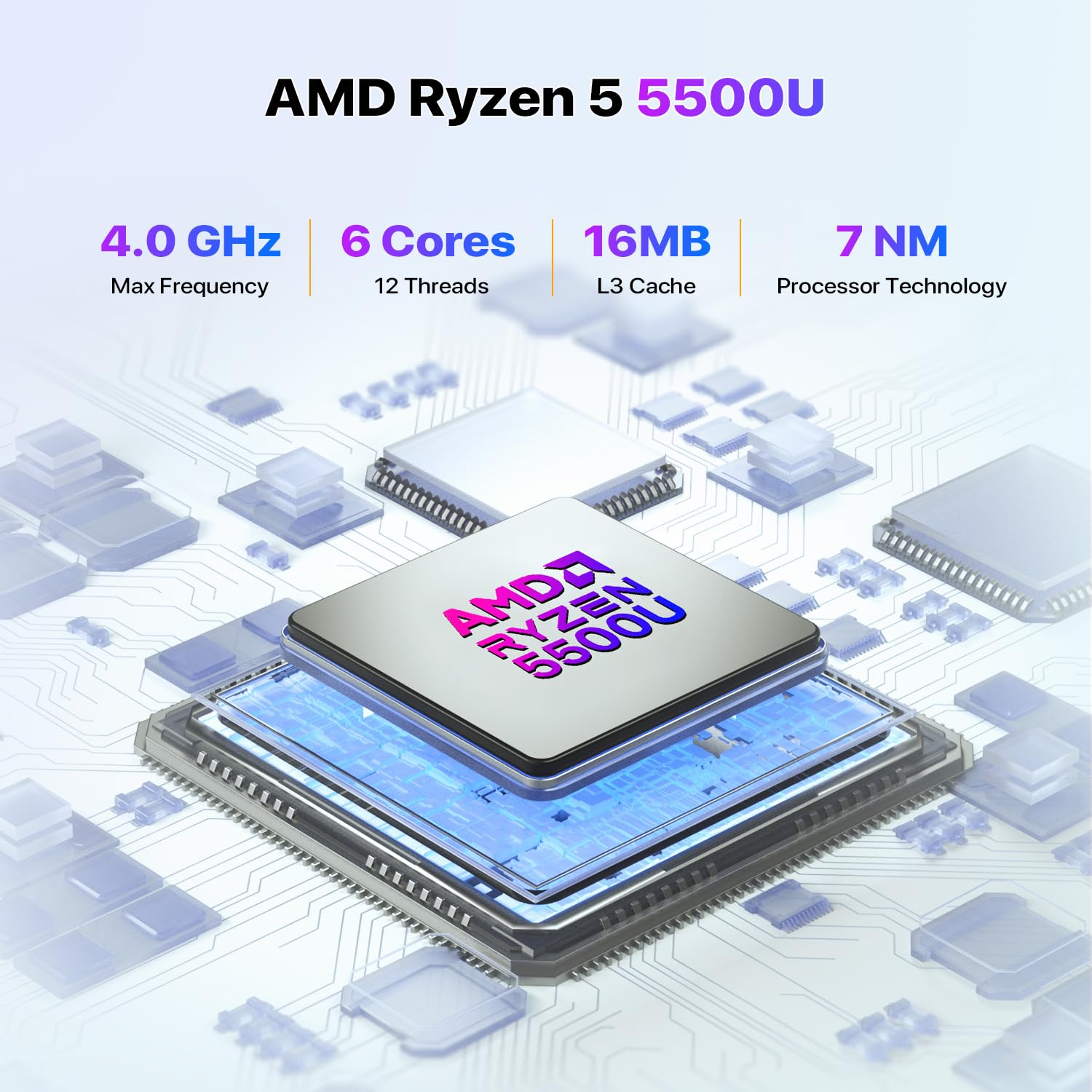 Trycoo WI-4 Mini PC with Intel N5105(2.9GHz) CPU,8GB DDR4 RAM and 256GB M.2 2280 SSD Mini Desktop Computer,BT4.0,Dual WiFi,Dual 4K HD Ports,Gigabit Ethernet for Home/Office/Study