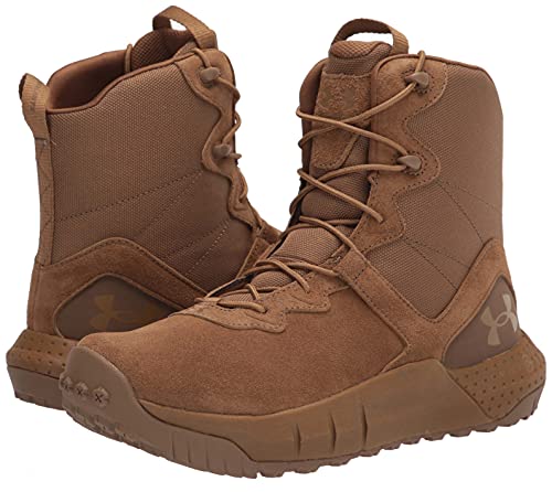 Under Armour Men's Micro G Valsetz Lthr Military and Tactical Boot, Coyote (200)/Coyote, 12 M US