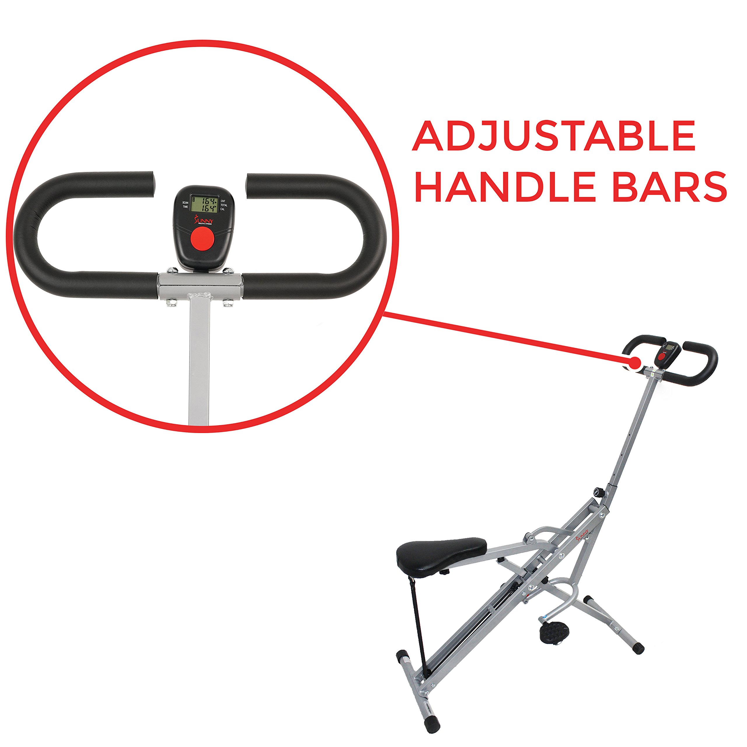 Sunny Health & Fitness Upright Row-N-Ride Rowing Machine