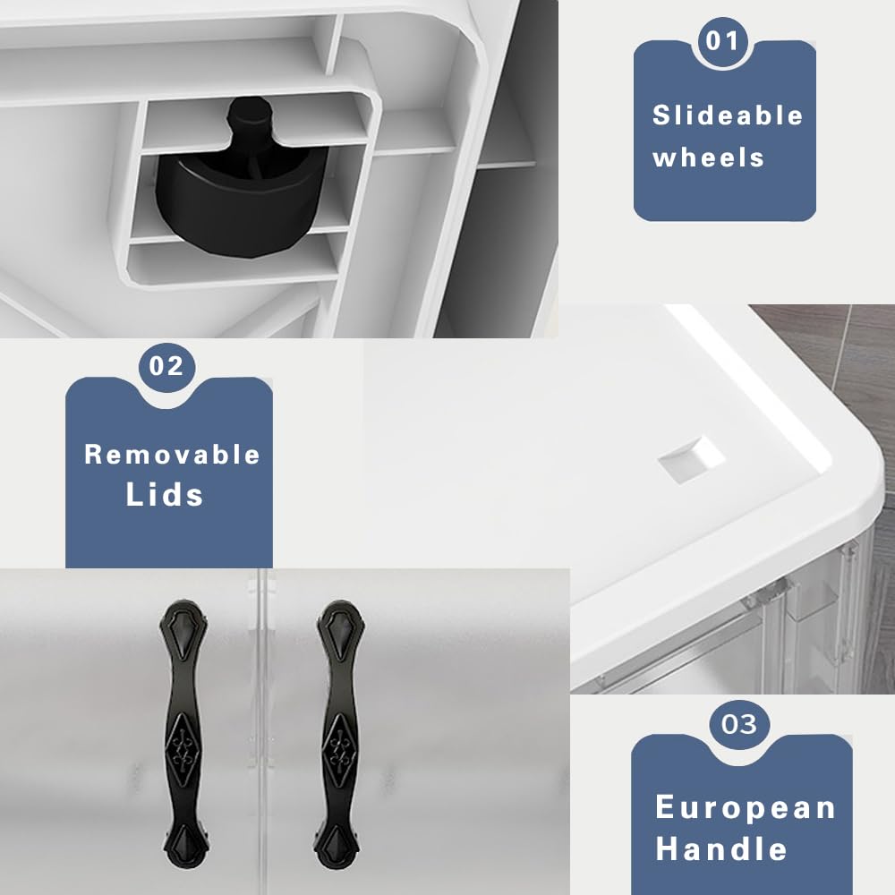 YYCWYSH Storage Cabinet - Storage Containers (3 Pack)