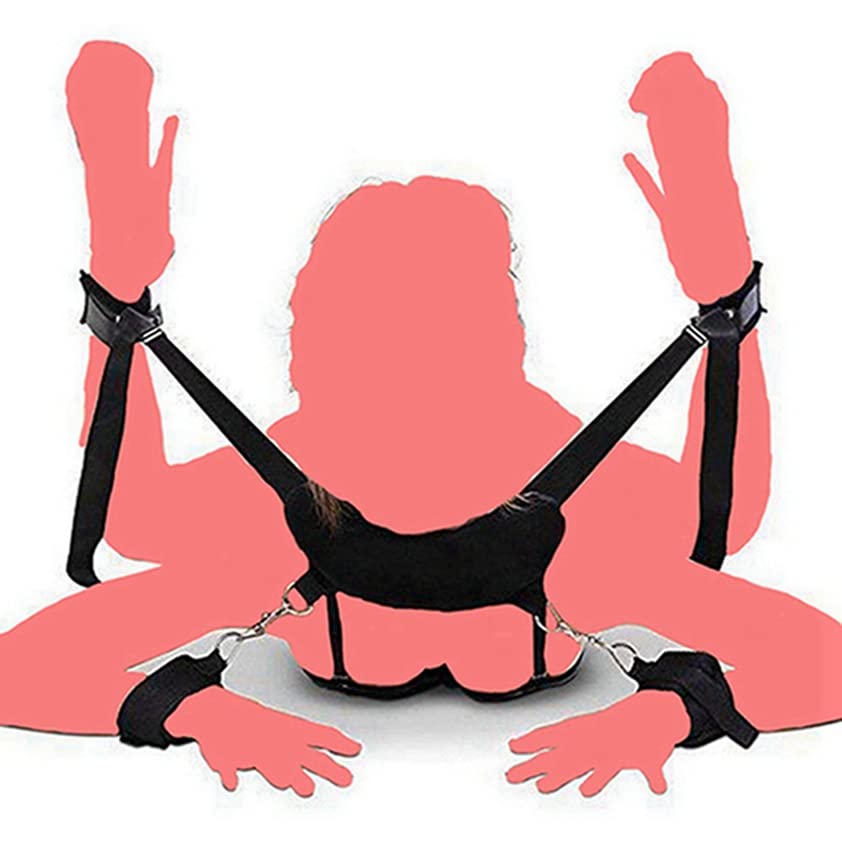 Sex Bed Adult Set Bed Restraints Sex Adult Bondaged Sexy Accessories Bound Wrist and Ankle for Adult Couples Kinkly Play Bondaged Restraints Sex Set for Women Men Submissive Kit Women’s Hoodies