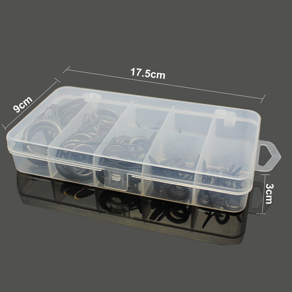 UWND Fishing Rod Guides Kit Spinning Rod Guide, 75pcs,8 Sizes