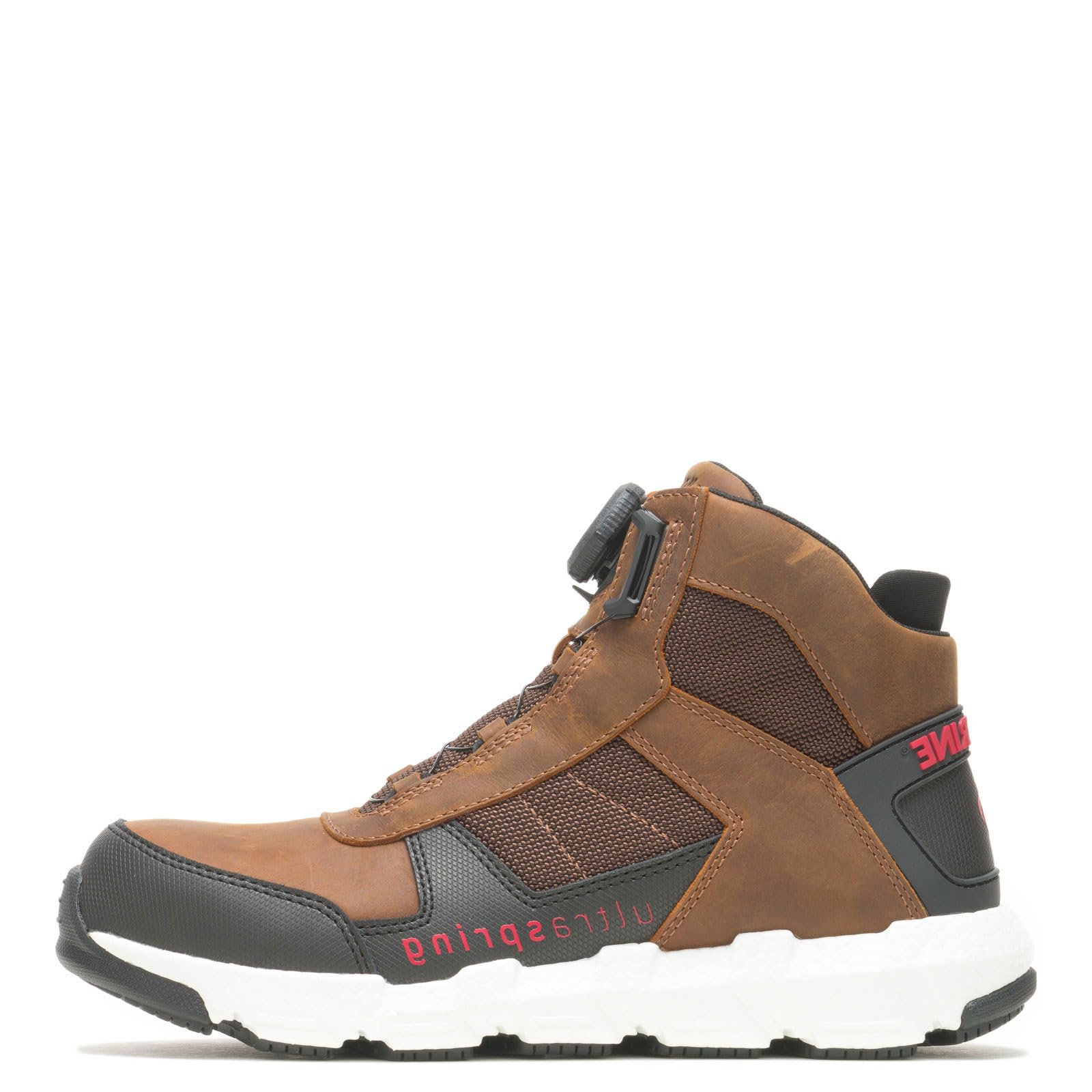 Wolverine Men's Rev UltraSpring DuraShocks BOA Industrial Boot, Brown, 9