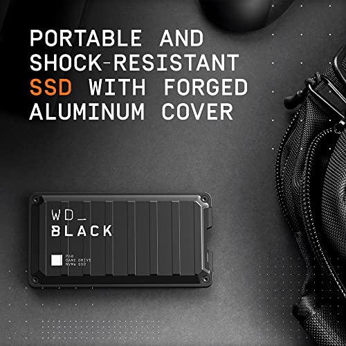 Western Digital 1TB P50 Game Drive SSD - Portable External Solid State Drive, Compatible with Playstation, Xbox, PC, & Mac, Up to 2,000 MB/s - WDBA3S0010BBK-WESN
