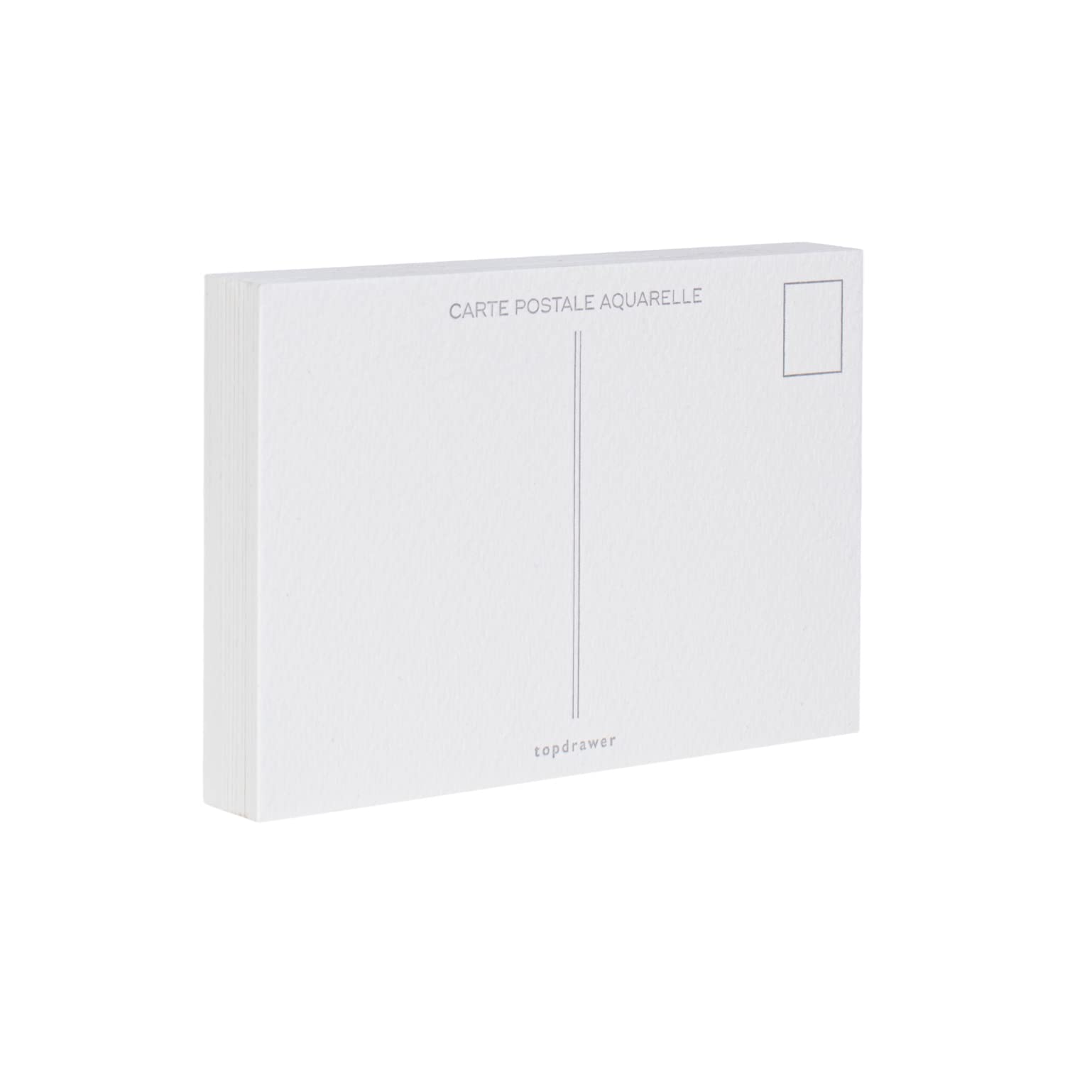 Topdrawer 100% Cotton 4x6 Blank Watercolor Postcards, 300lb/640gsm Cold Press, 15 Pack