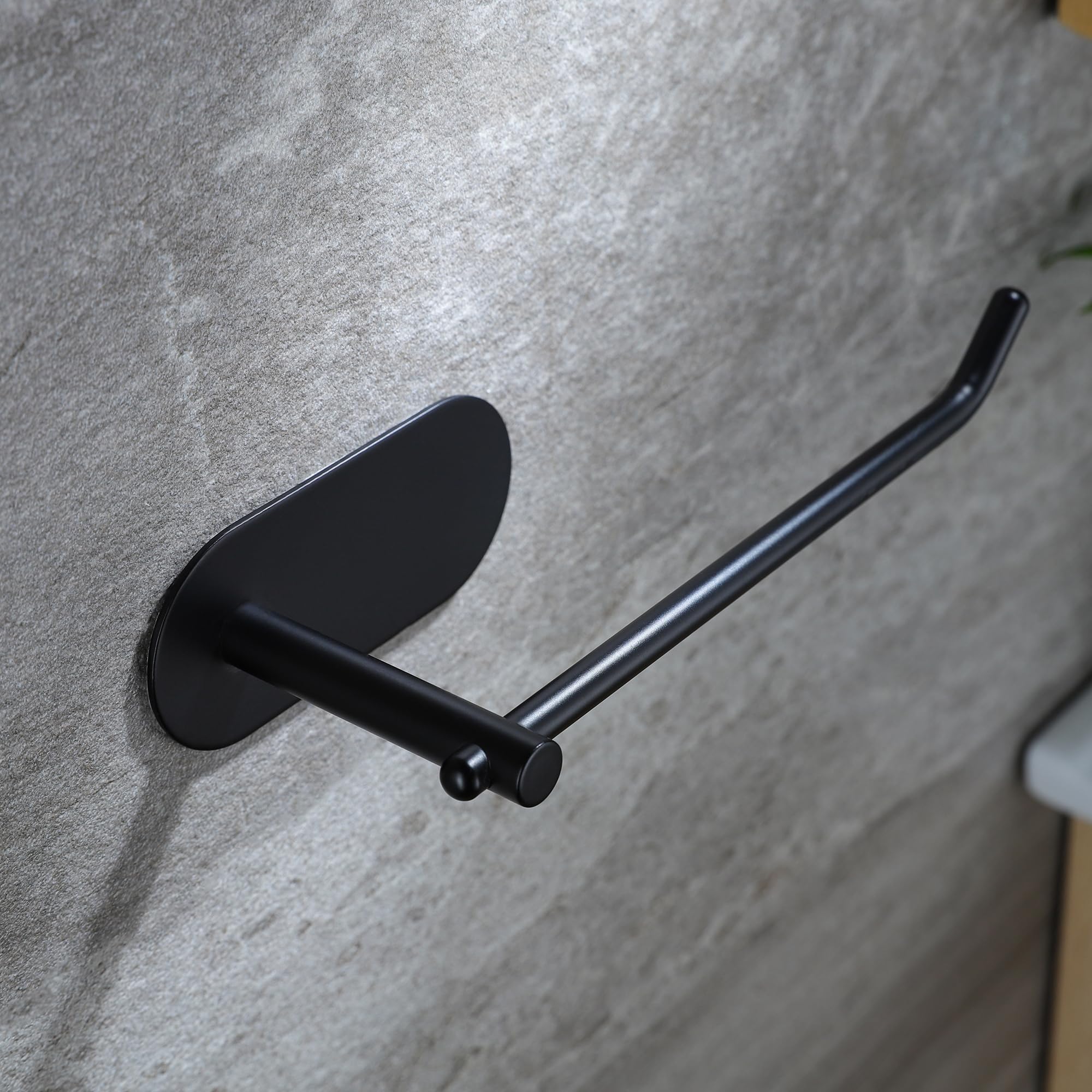 SUNTECH Self-Adhesive Towel Ring, Gold Towel Holder on Bathroom Wall, Stainless Steel Towel Bar Towel Rack, Brushed Finish No Drilling Required