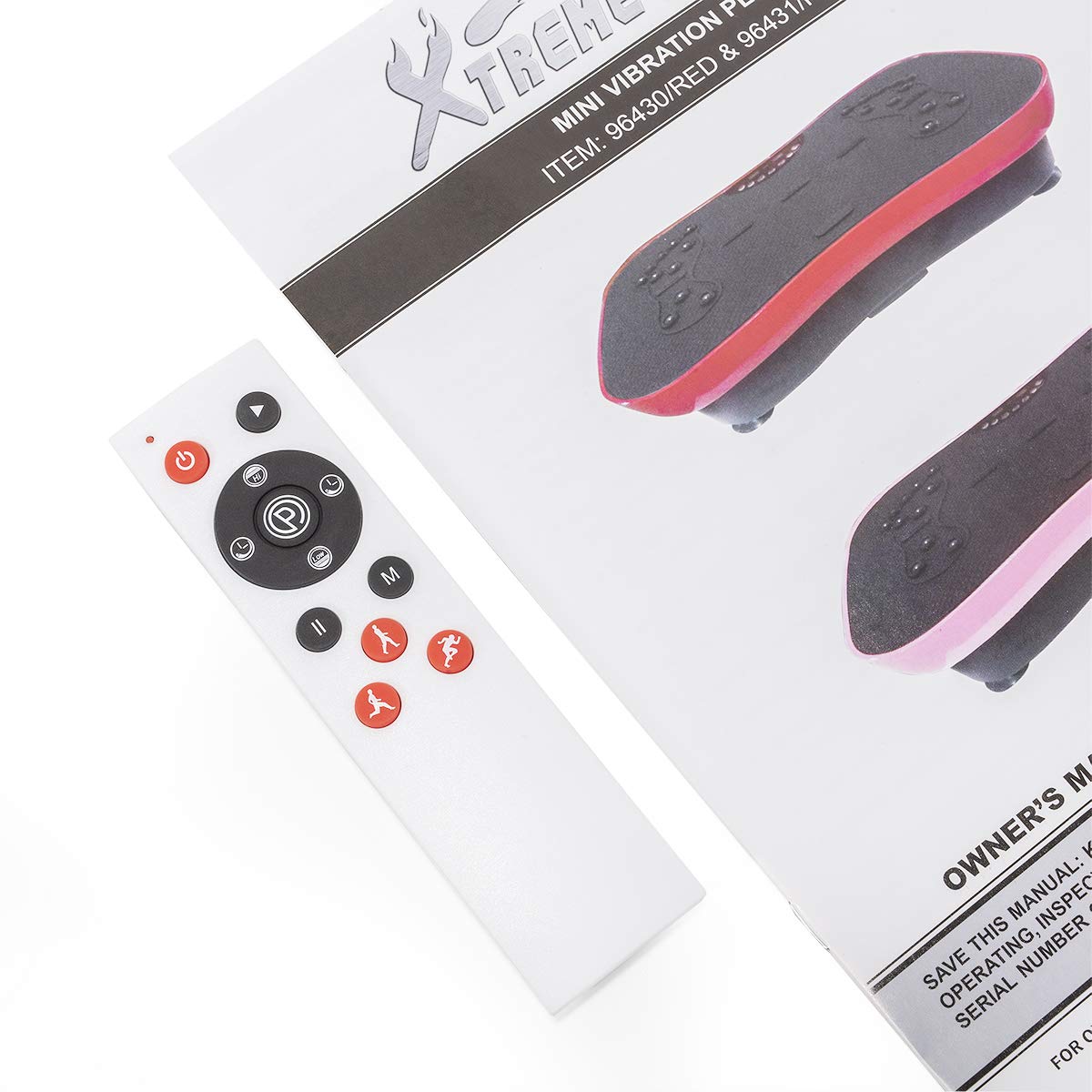 XtremepowerUS Fitness Vibration Platform Whole Body Vibration Machine Crazy Fit Plate with Remote Control & (2) Resistance Bands