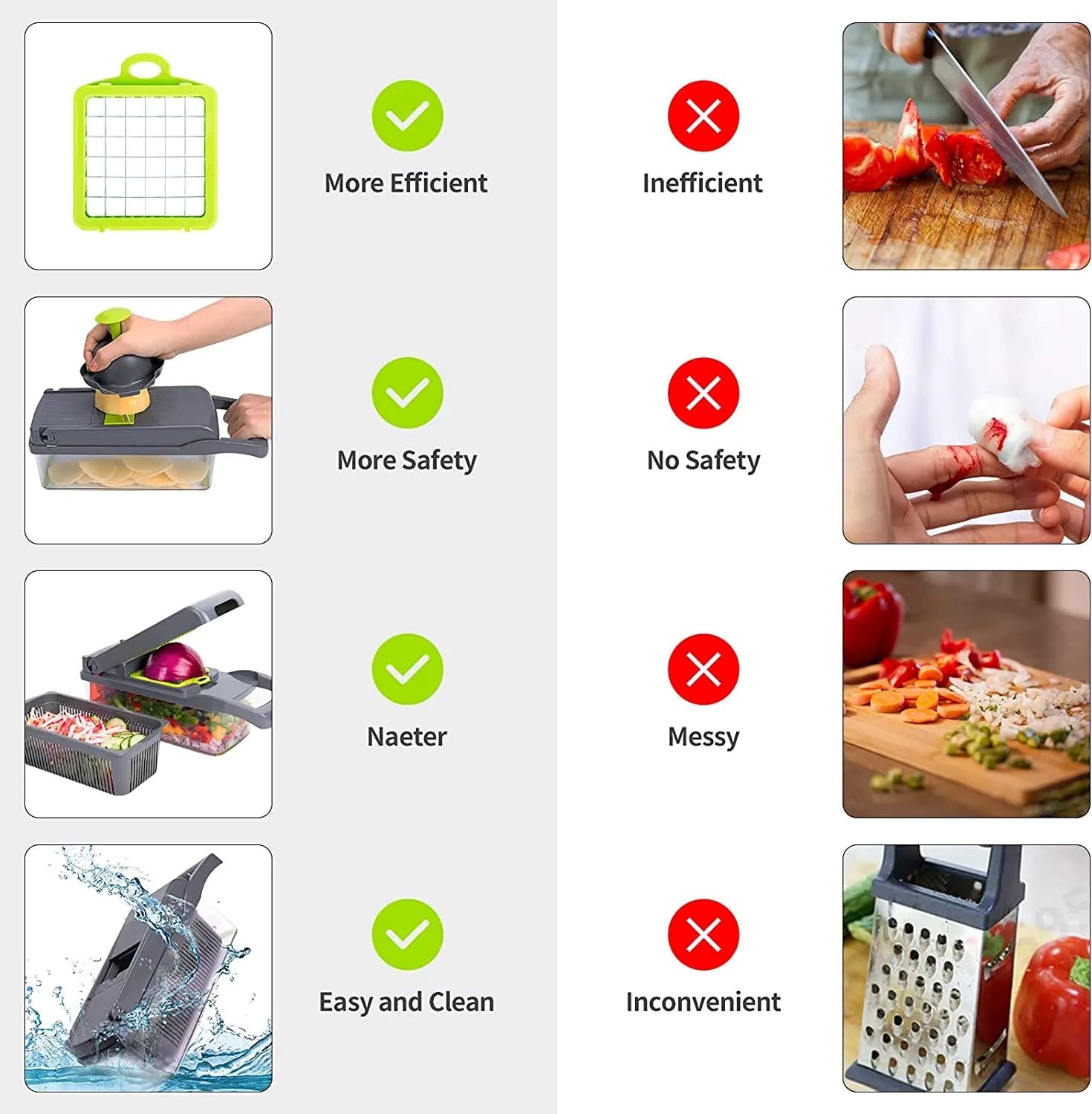 Vegetable Chopper, Multifunctional 12 in 1 Food Chopper, Kitchen Helper, Vegetable Slicer, Veggie Dicer, Onion Cutter with Container