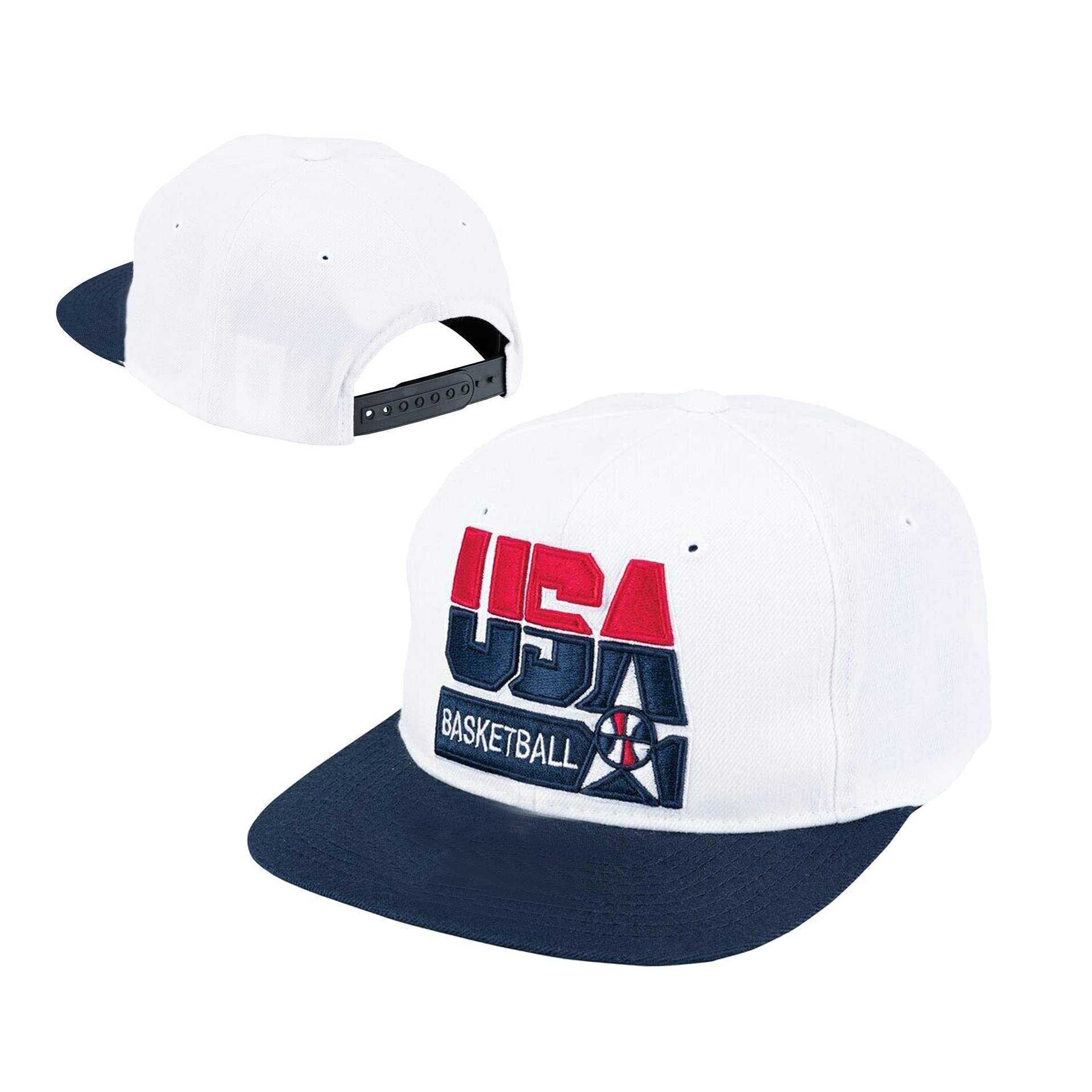 YOUR TEAM Fashion Hip Hop Cap USA Basketball Hat 1992 White Adjustable Embroidered Snapback Cap