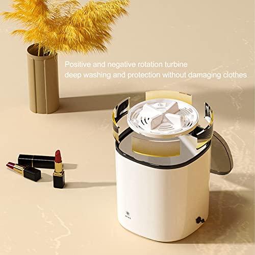 VTOSEN 4.5L 10min Mini Washing Machine - Electric Underwear Blue Light Laundry Washer - Portable Washing Machine for Apartments - US 100โ240V
