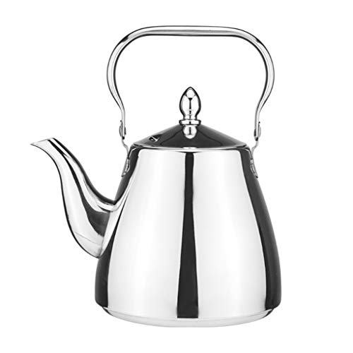 ZNZN Special Kettle for Stove Stainless Steel Silver Kettle Gooseneck Kettle Teapot (1.2L /40.5OZ, 1.5L /50.7OZ, 2L /67.6OZ) Multifunctional Water Kettle (Size : 1.5L (50.7OZ))