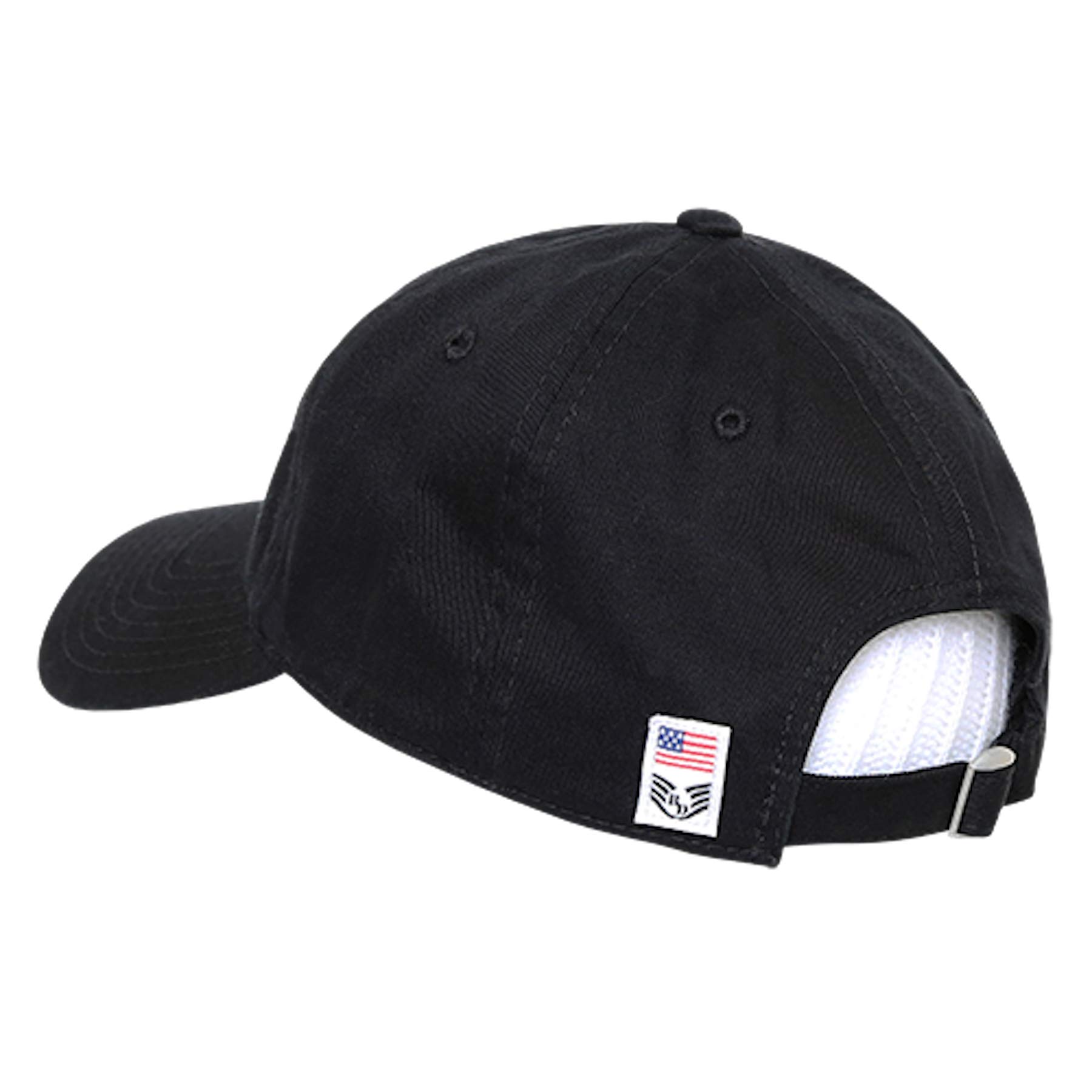 United States US Marine Corp USMC Marines Polo Relaxed Cotton Low Crown Baseball Cap Hat (Black)