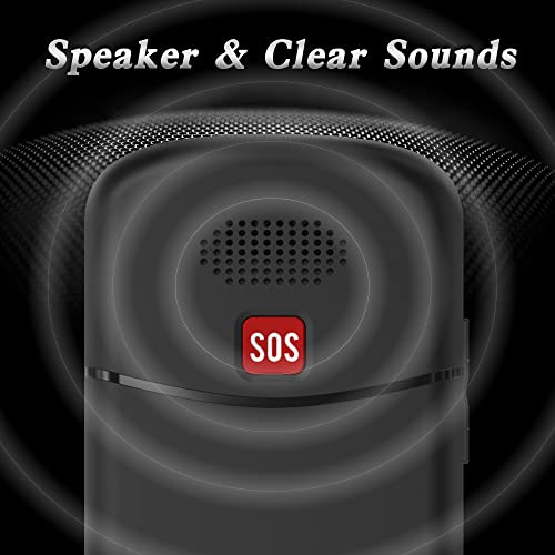 USHINING Seniors Cell Phones Unlocked SOS Button Hearing Aid Compatible 3G T Mobile Cell Phones for Seniors Large Volume 2.4 Inch HD Screen Basic Cell Phones with Charging Dock (Black)