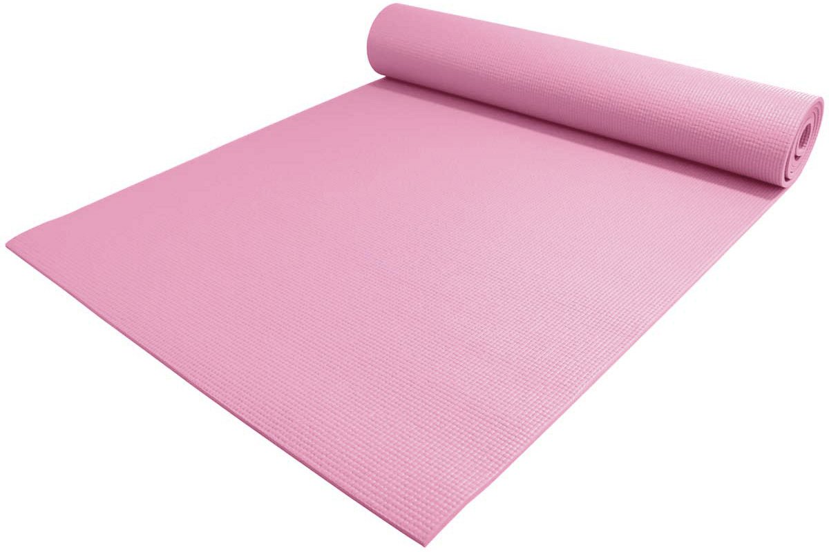 YogaAccessories 1/4" Thick High-Density Deluxe Non-Slip Exercise Pilates & Yoga Mat, Light Lavender