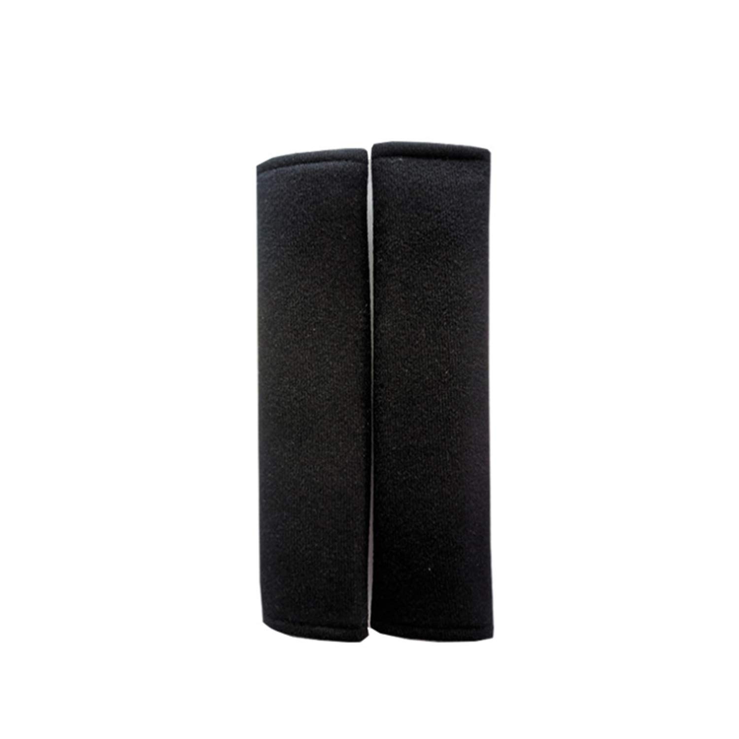 SUNTRADE Car Seat Belt Pad Cover kit,2-Pack Soft Car Safety Seat Belt Strap Shoulder Pad for Adults and Children (Black)