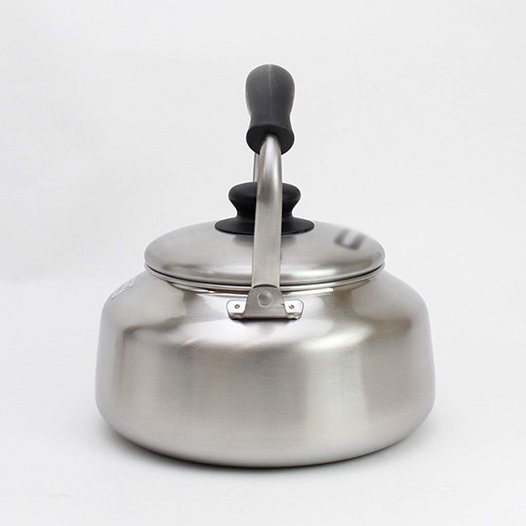 ZNZN Large Capacity Kettle Creative Silver Kettle Stove Food Grade Stainless Steel Teapot with Anti-Scald Handle (2.5L,84.5OZ) Multifunctional Water Kettle