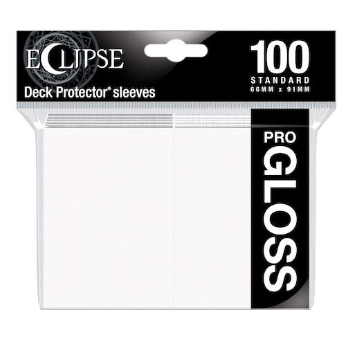 Ultra Pro Eclipse PRO 100+ Deck Box and Glossy Sleeves White
