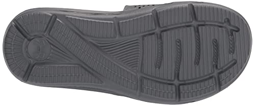 Under Armour womens Ignite Vi Graphic Fb Slide Sandal, Pitch Gray (104 Graphite, 1 Little Kid US