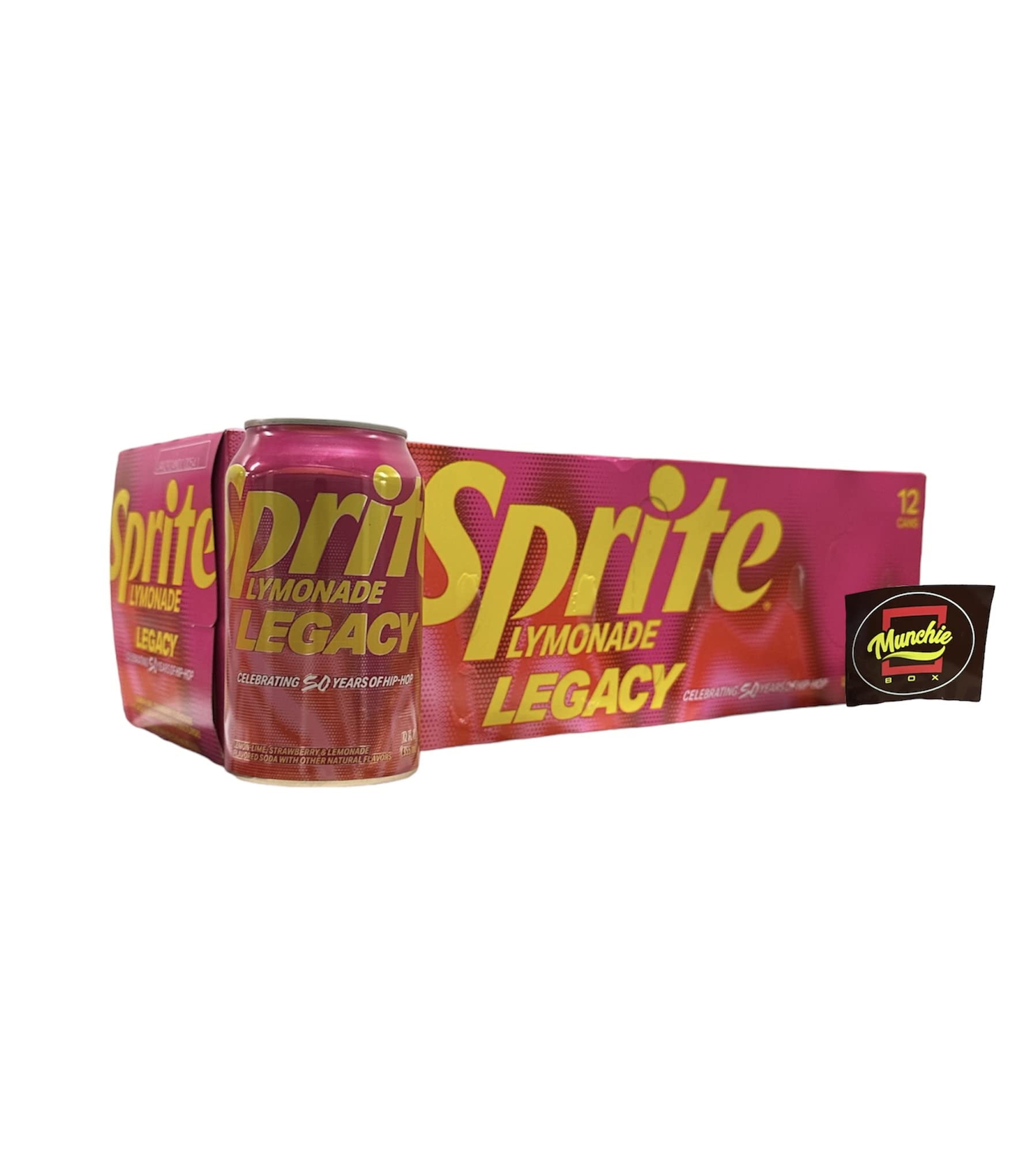 Sprite Lymonade Legacy - Munchie Box Stash (Pack of (12) 12 Oz Cans)