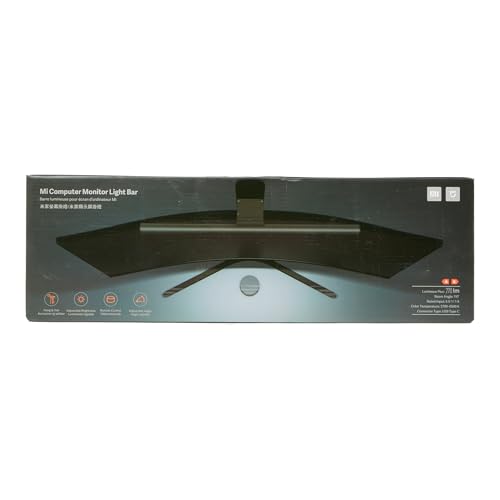 Xiaomi Mi Computer Monitor Light Bar - Easy Installation, Extra Computer Lighting w/o Taking Desktop Space, w/Wireless Remote Control Adjusting Lights Easily