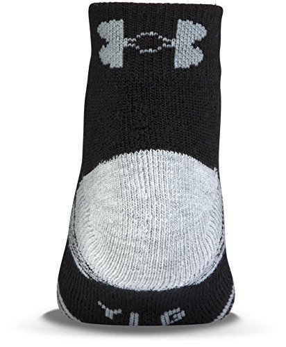 Under Armour Youth Heatgear Tech Low Cut Socks, 3-Pairs , Black , Small