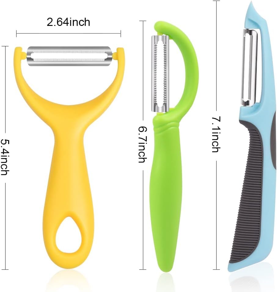 Vegetable Peeler,5PCS Stainless Steel Y Peelers for Kitchen,Veggie Peeler for Orange Potato Apple Carrot Fruit