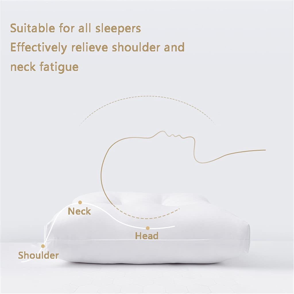 WENLII 1 Pair Pillow Sleeping Beding Pillows Comfortable Neck Shoulder Protection