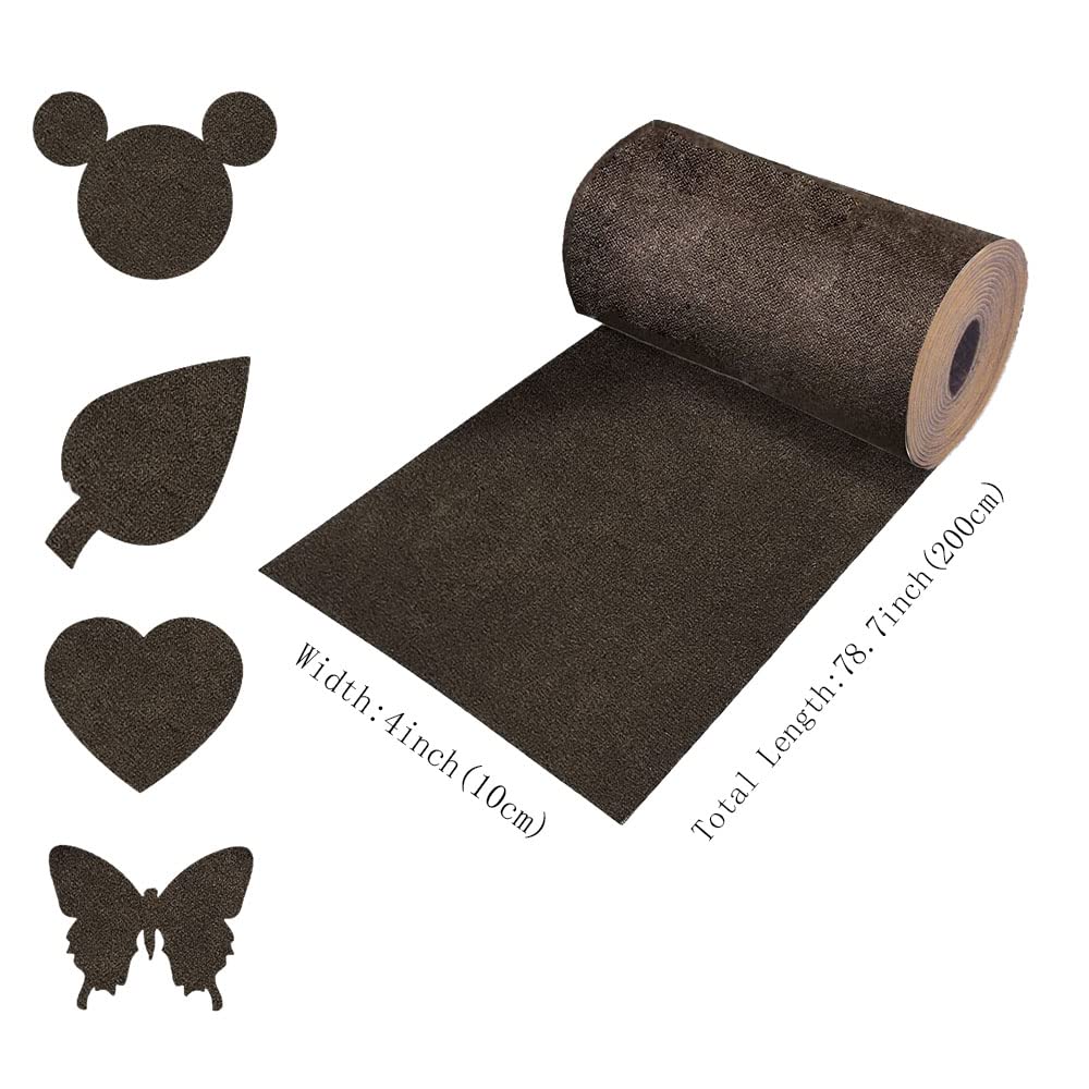 Velvet Repair Patch, Self-Adhesive Flannel Fabric Patch, Multi Colors, Microfiber Patch,Can be Used to Patch Sofas, Car Seats, Handbags and Tears (Dark Gray)