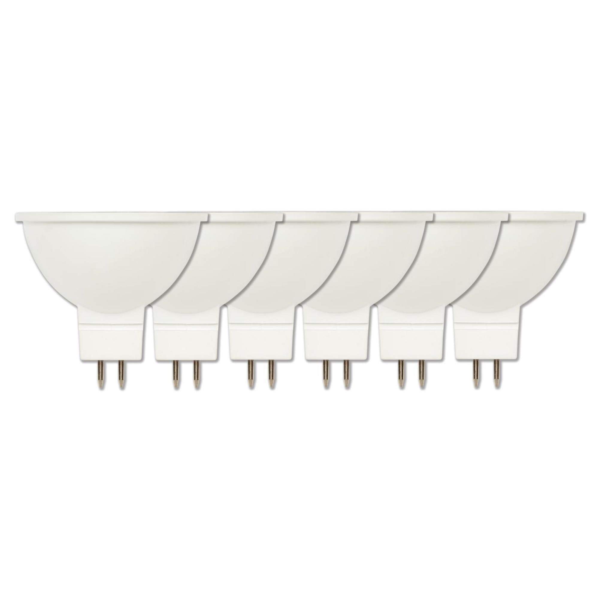 Westinghouse 3349120 50-Watt Equivalent MR16 Dimmable Bright White LED Energy Star Light Bulb with GU5.3 Base (6-Pack), 6 Count (Pack of 1)
