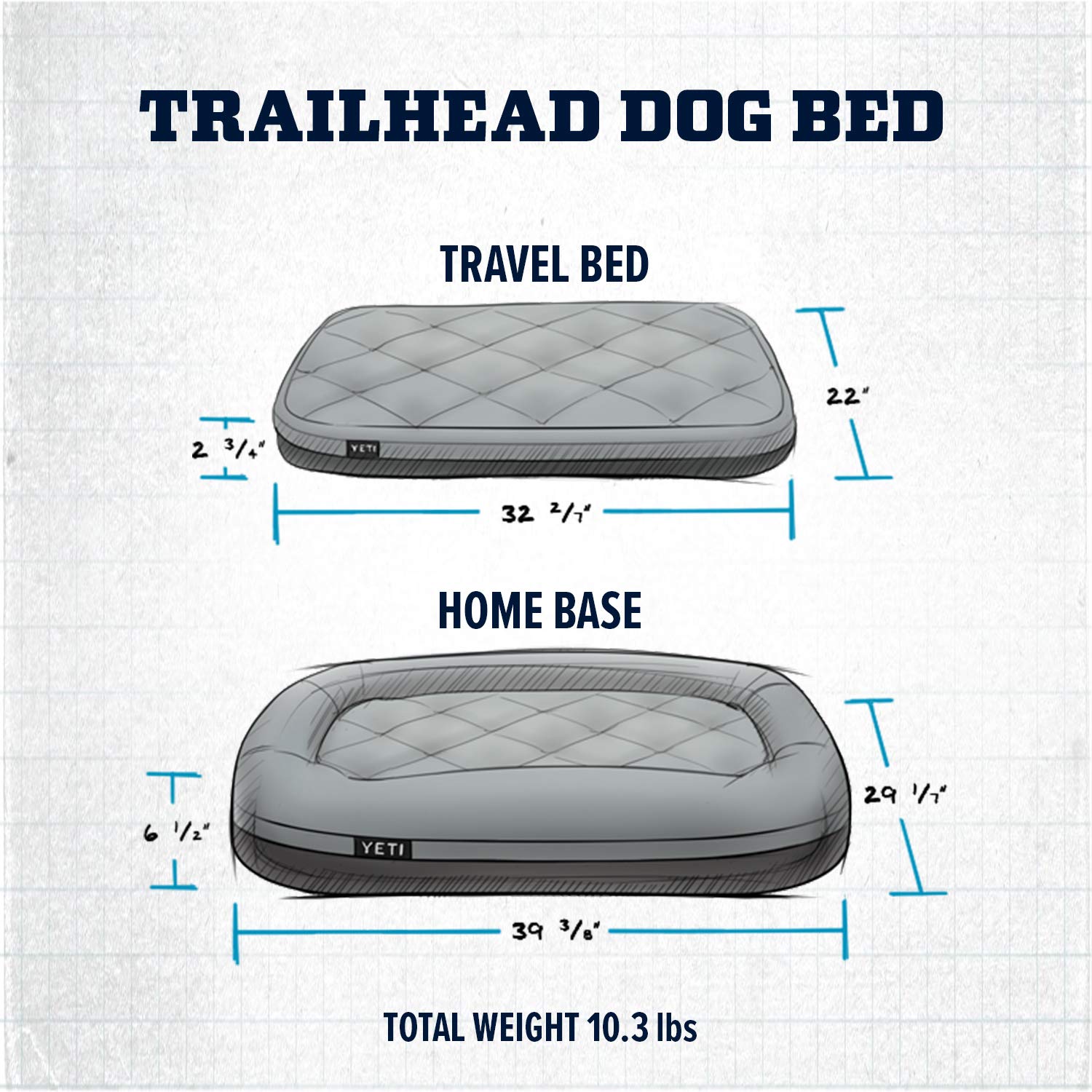 YETI Trailhead Two-in-One Dog Bed