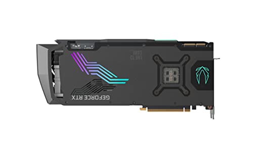 ZOTAC Gaming GeForce RTX™ 3090 Ti AMP Extreme Holo 24GB GDDR6X 384-bit 21 Gbps PCIE 4.0 Graphics Card, HoloBlack, IceStorm 2.0 Advanced Cooling, Spectra 2.0 RGB Lighting, ZT-A30910B-10P