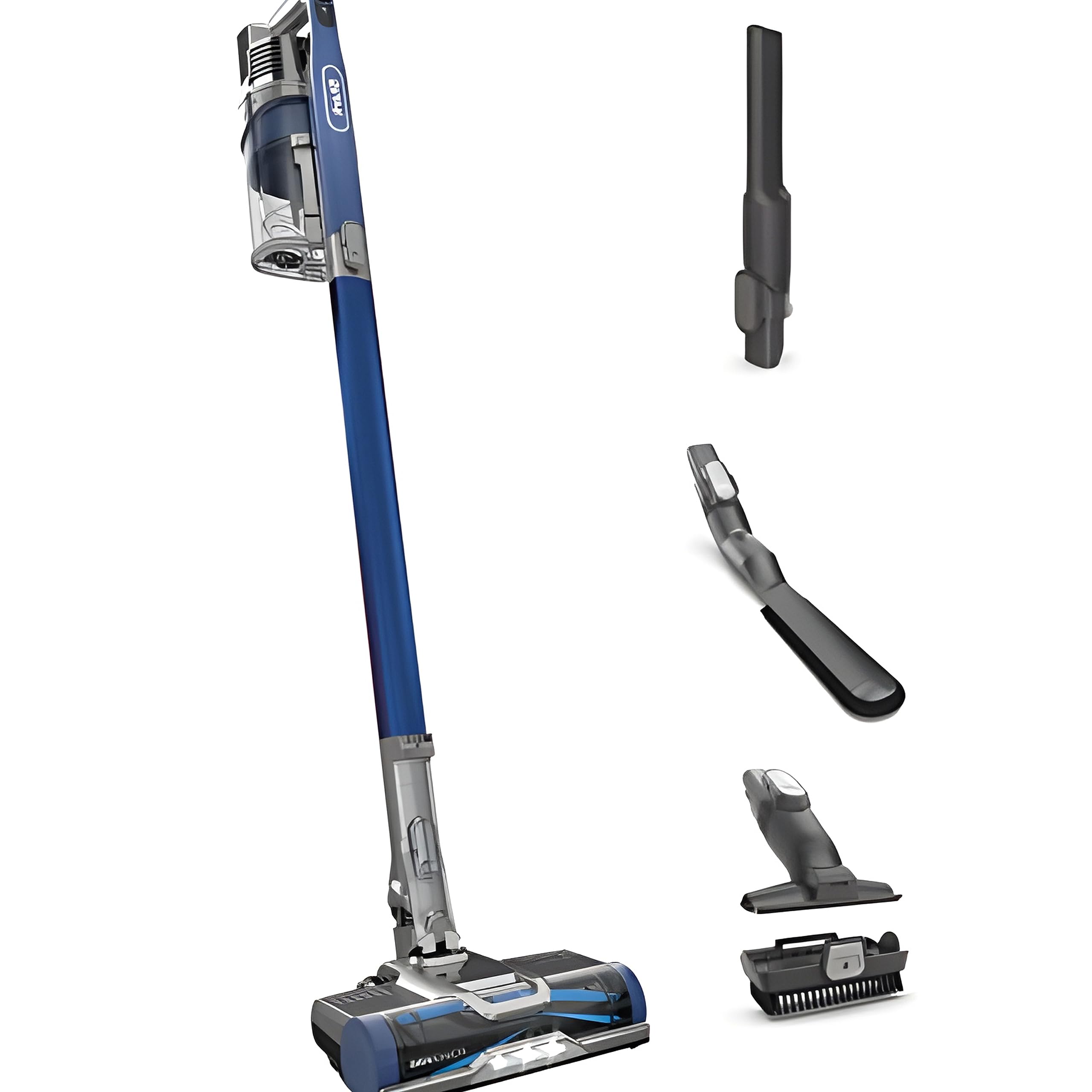 Shark IZ363HT Anti-Allergen Pet Power Cordless Stick Vacuum with PowerFins Technology and Removable Handheld, Blue (Renewed)