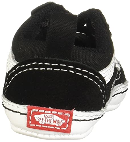 Vans Old Skool Crib (Infant/Toddler) Black/True White 4 Toddler M