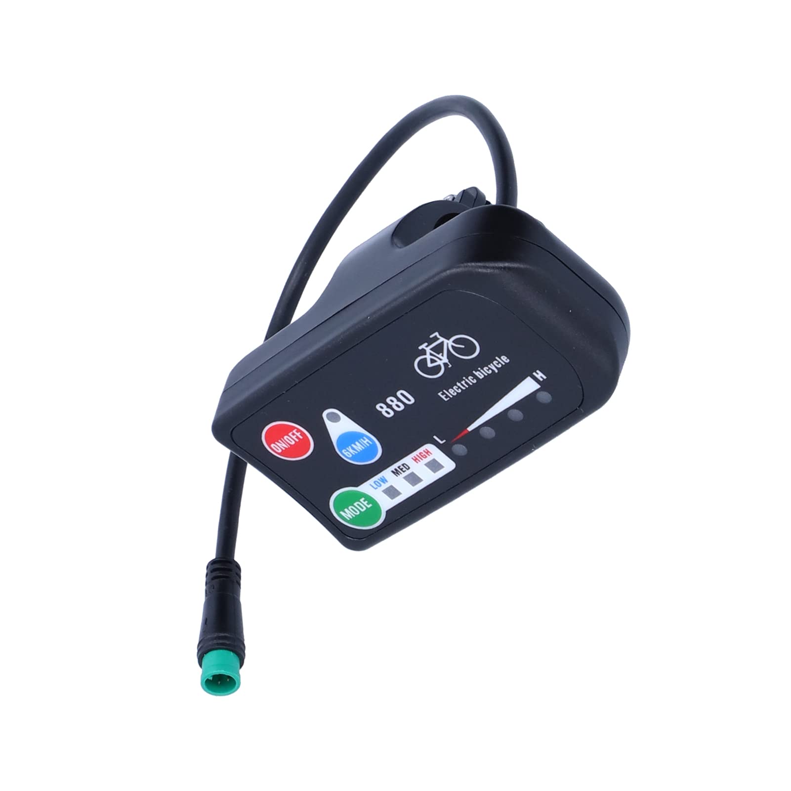 YUUGAA Electric Bicycle Display,Electric Bicycle for KT‑LED880 Display E‑Bike 36V 48V Display Meter E‑Bike Accessories