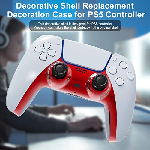 Yuxinkang DIY Replacement Decorative Trim Shell For Controller, Controller Face Plates Replacement For PS5, Chrome Clip Shell For PS5 Controller, Plates Cover For PS5 Controller