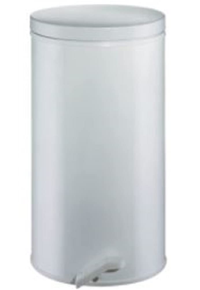 Wesco Bin 25L 128 (Metal Liner) Pedal Trash Can, ćµć¤ćŗ:ā
31ĆH50cm, White