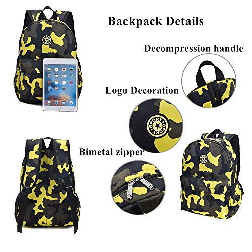 VIDOSCLA Mini Camouflage School Backpack for Boys Preschool Toddler Kids Backpack