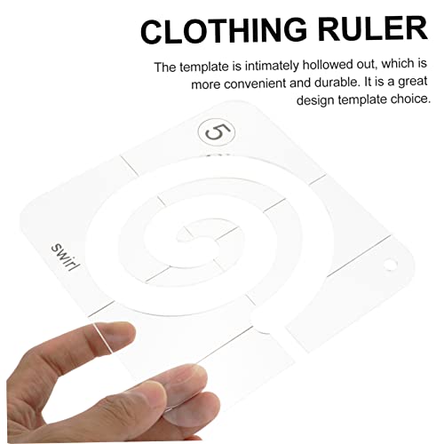 VILLCASE 1pc Sewing Patch Ruler Quilting Fabric Sewing Ruler Sewing Sampler Sewing Tools Stencils for Embriodery Template Cutting Table for Sewing Room Clothing Ruler Acrylic Manual