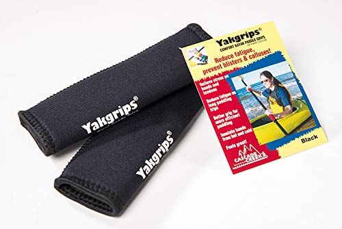 Yakgrips Takeapart Kayak Paddle Grips, No-Slip, Prevents Blisters (Black) - Cascade Creek