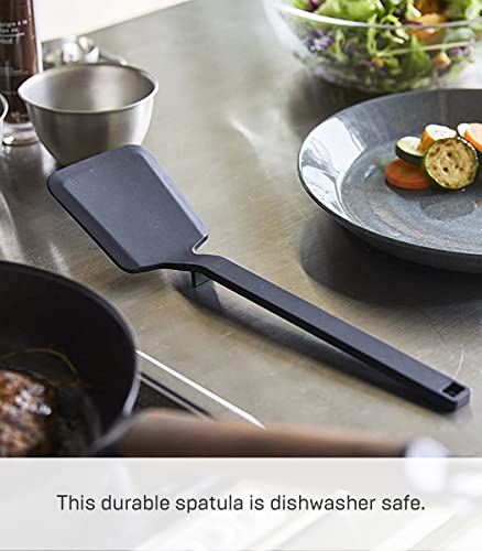 Yamazaki Home Silicone Spatula, Silicone, No Assembly Req., Black