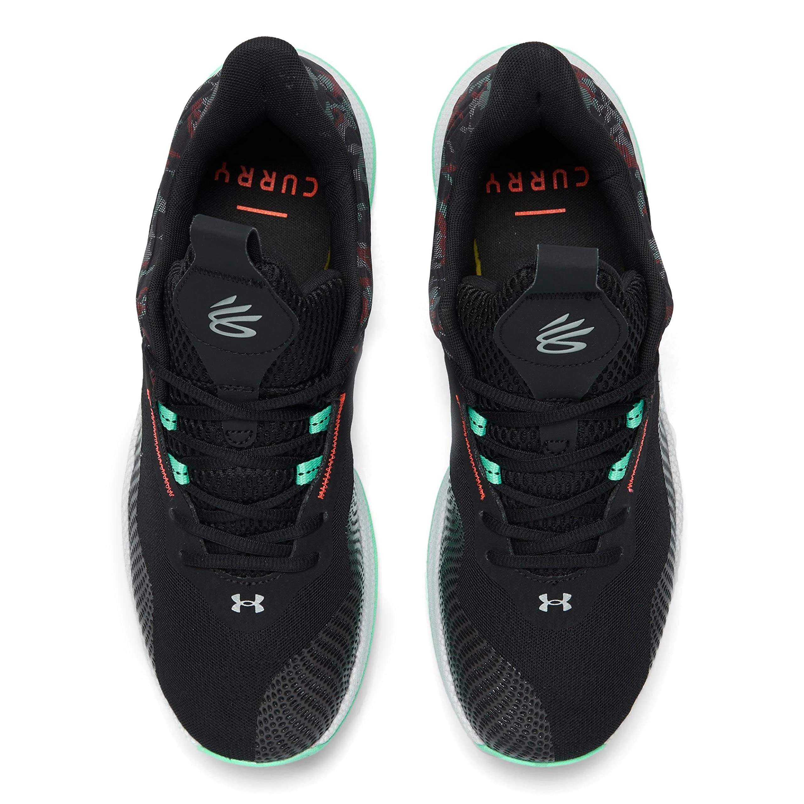 Under Armour Unisex Curry HOVR Splash 2 Basketball Shoes (Black/Antifreeze-002, us_Footwear_Size_System, Adult, Men, Numeric, Medium, Numeric_8_Point_5)